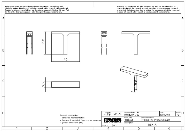 PXC 1004348 03 KLM-A 2D PDF | PDF