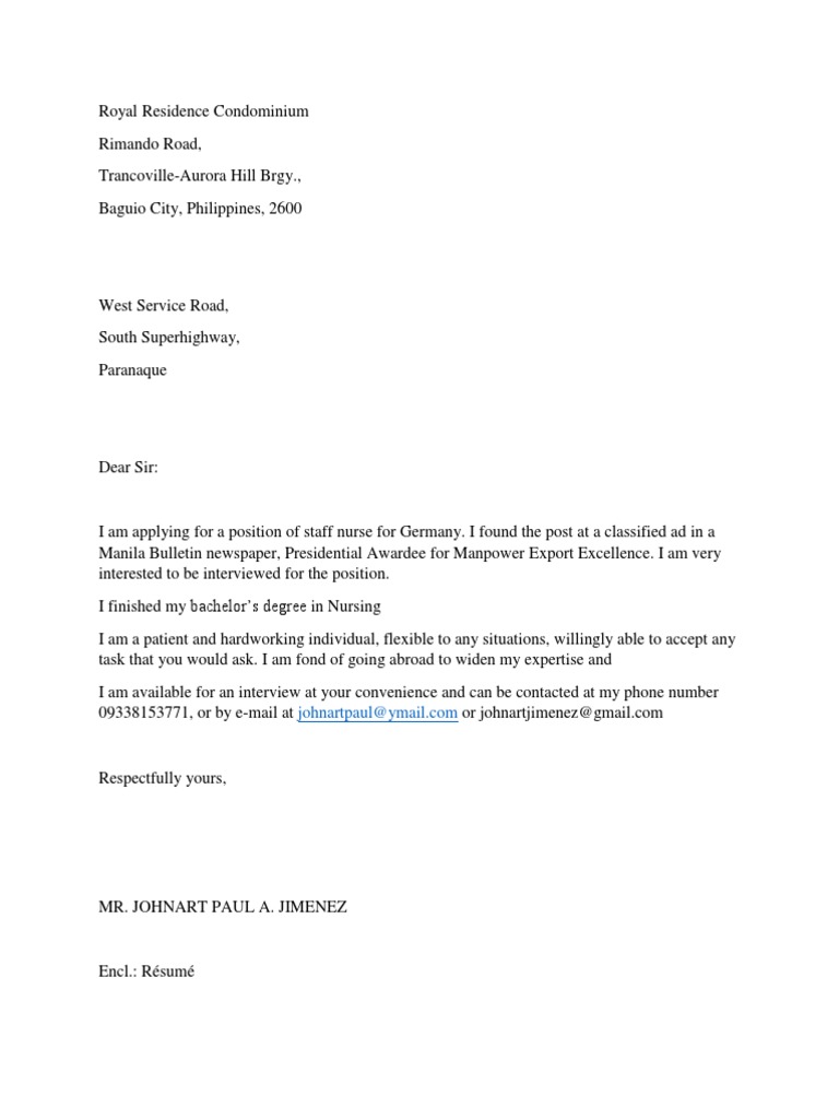 Solicit Letter Sample Format