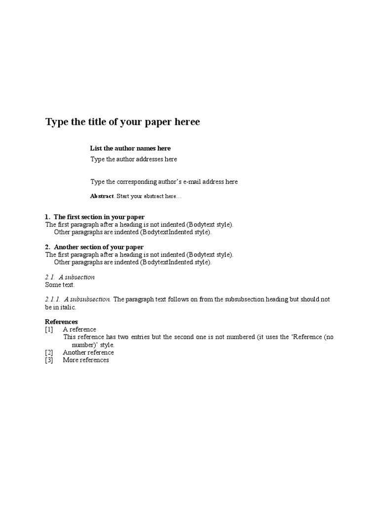 Guidelines for Structuring a Scientific Research Paper: Sections ...