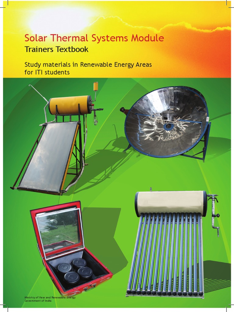 ITI Study-Trainers Textbook - Solar Thermal PDF | PDF | Solar Energy ...