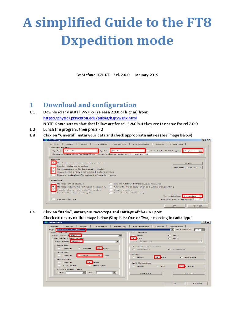 A Simplified Guide To The FT8 Dxpedition Mode: 1 Download and ...