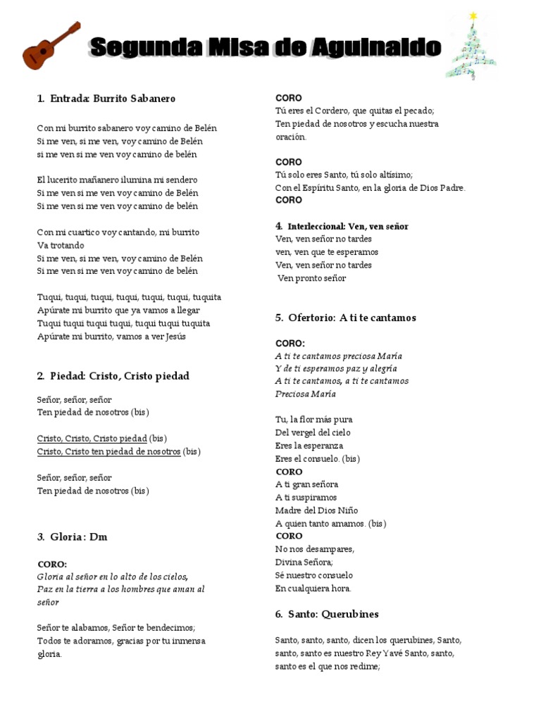 Misa de Aguinaldo 2016 2 | PDF | Misa (liturgia) | Cristo (título) Misa de Aguinaldo 2016 2 | PDF | Misa (liturgia) | Cristo (título)