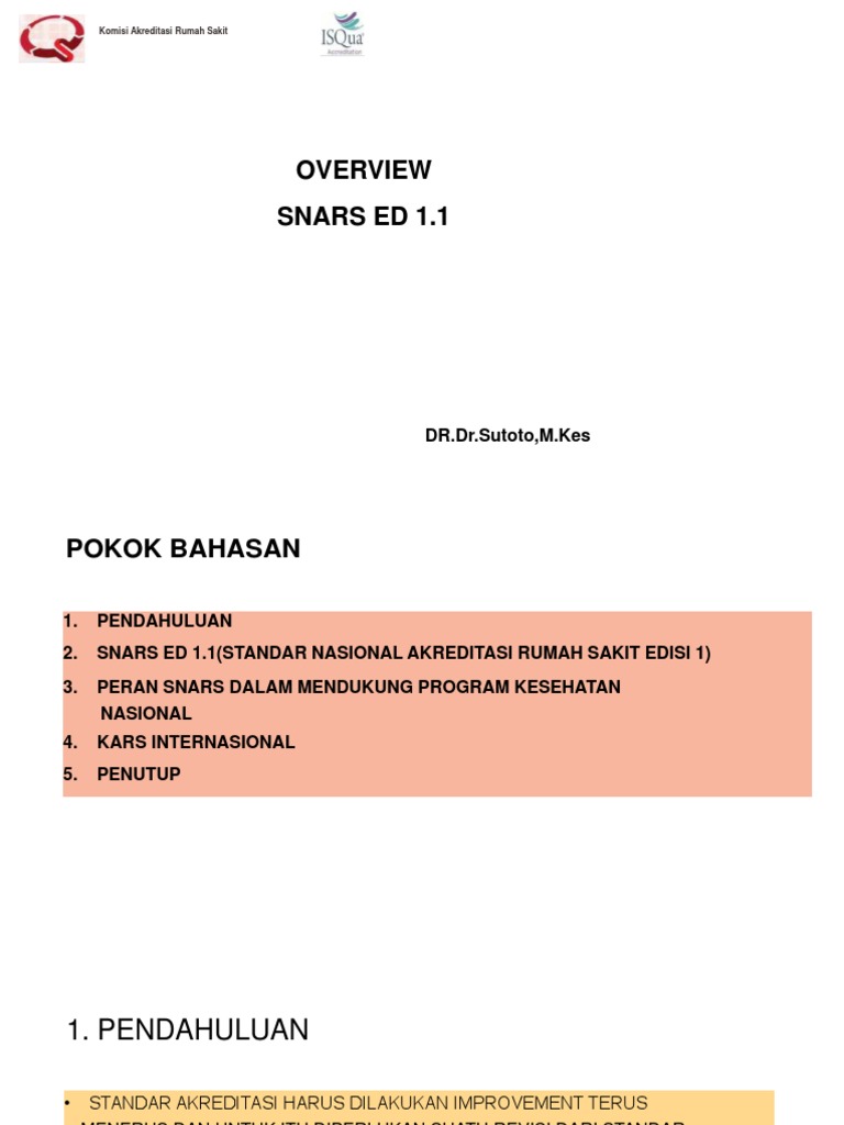 Overview Snars Edisi1.1 | PDF
