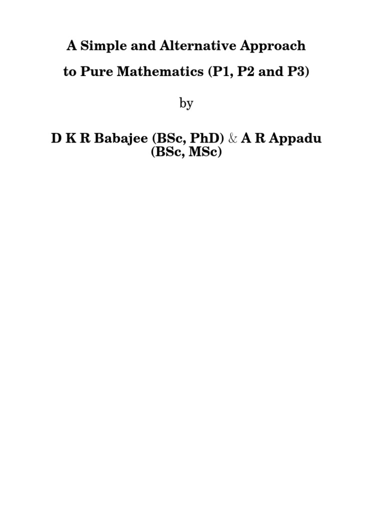 Maths p1p2p3 Book Final-1 | PDF | Quadratic Equation | Equations