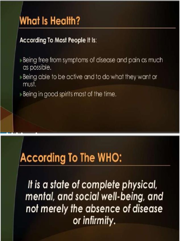 Dimensions of Health | PDF