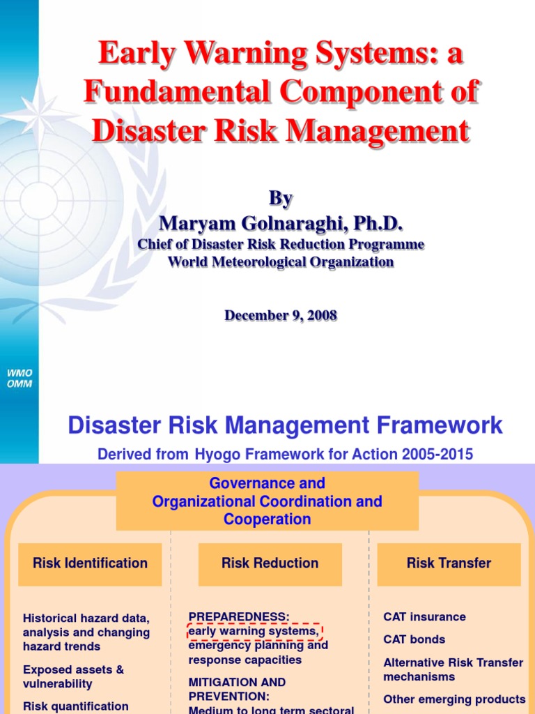 DRR Ews | PDF | Emergency Management | Disaster Risk Reduction