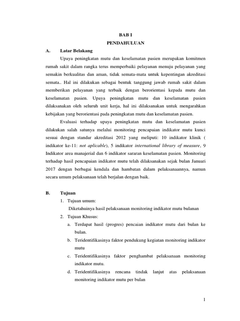 Lap Indikator Mutu Dan Ikp | PDF