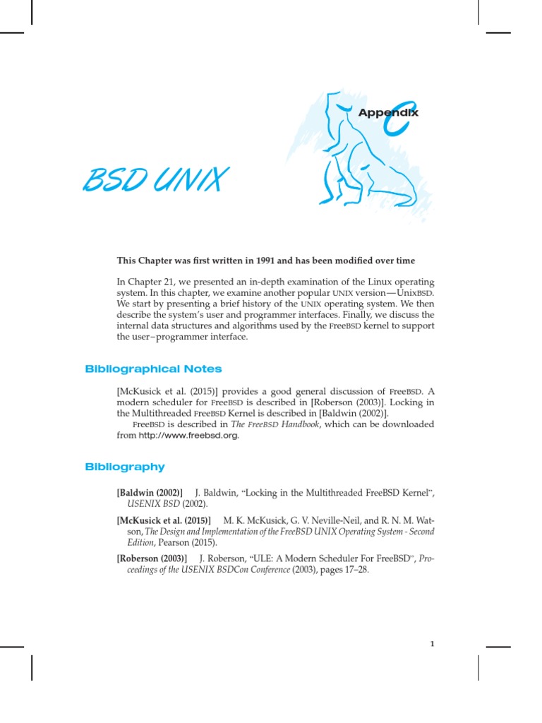 BSD Unix: Appendix | PDF