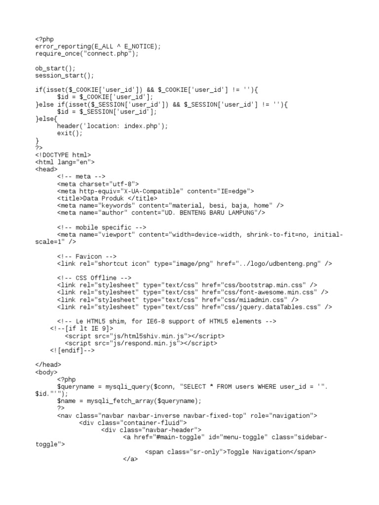 Coding Produk | PDF | Php | Internet