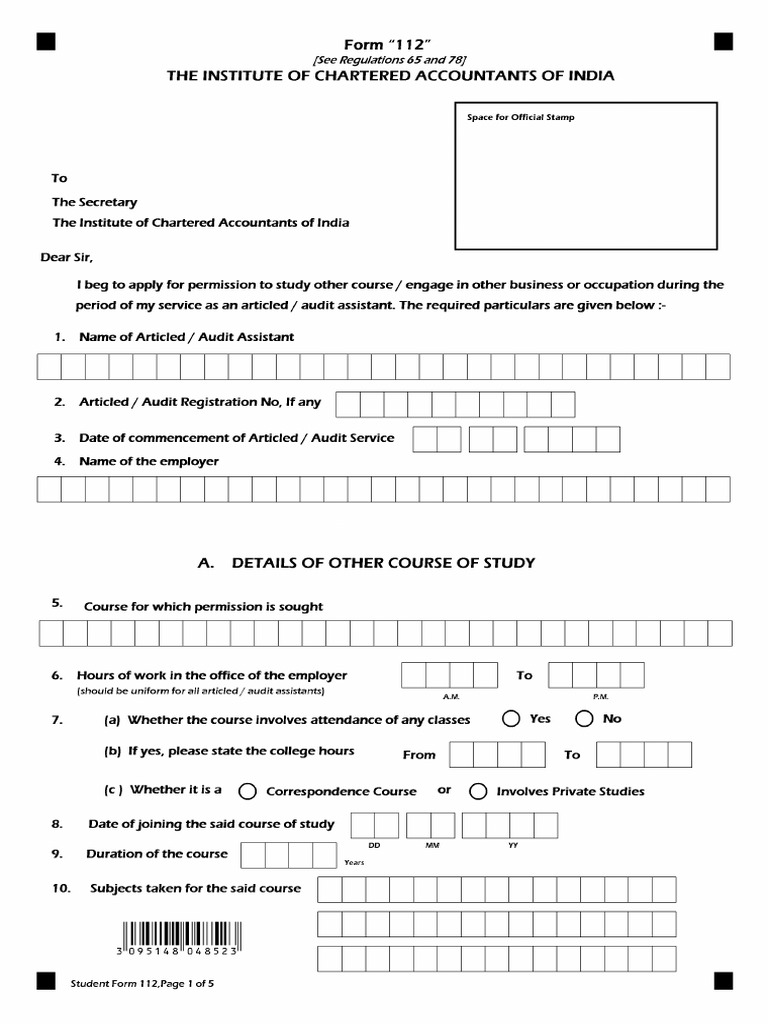 Form 112 PDF | PDF