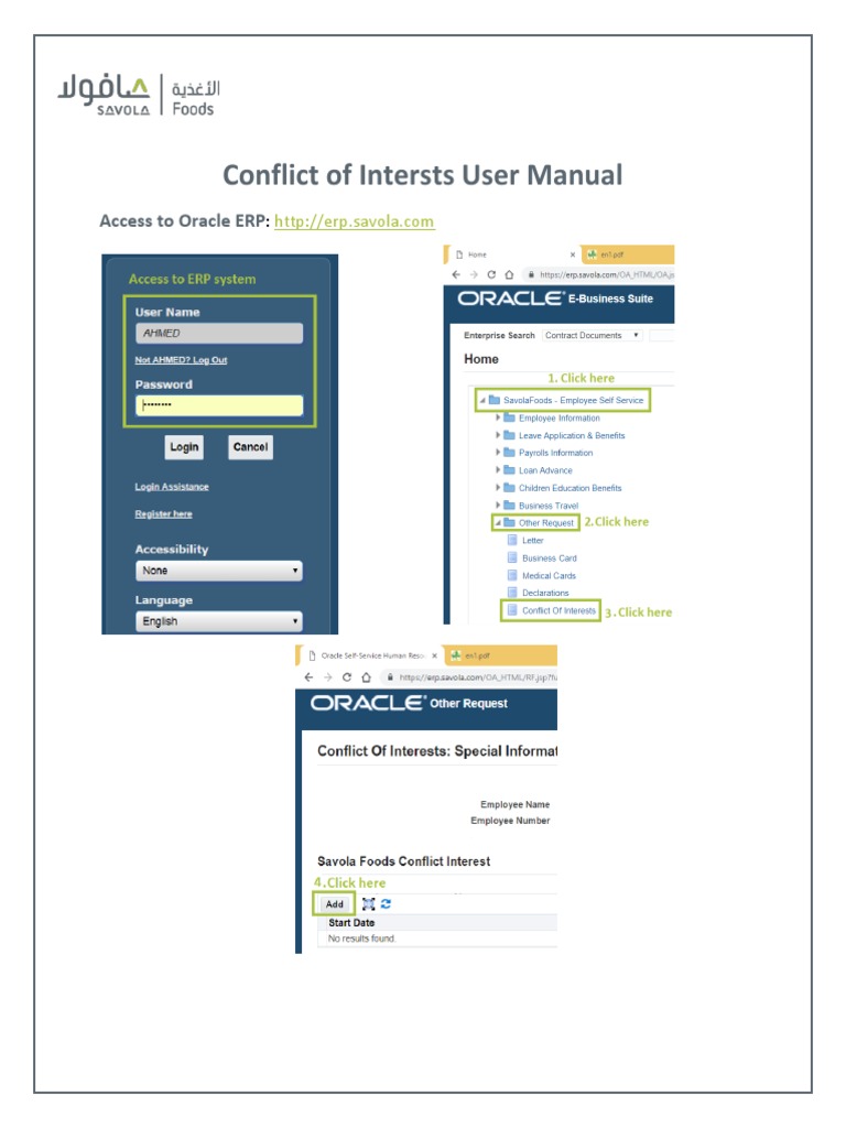 User Manual For COI Reporting Tool | PDF