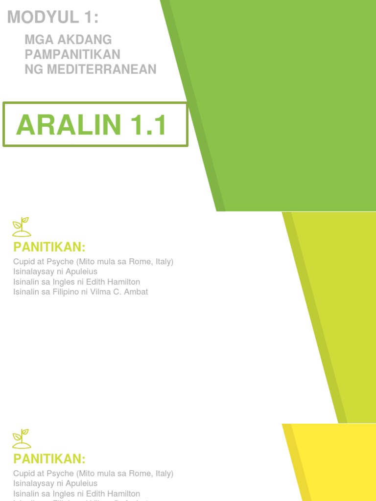 Aralin 1.1 | PDF