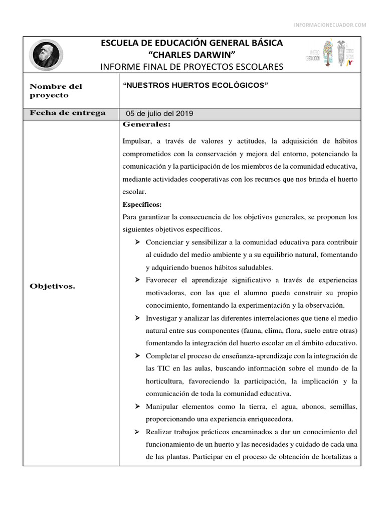 Informe Proyecto Final | PDF | Huerta | Aprendiendo estilos
