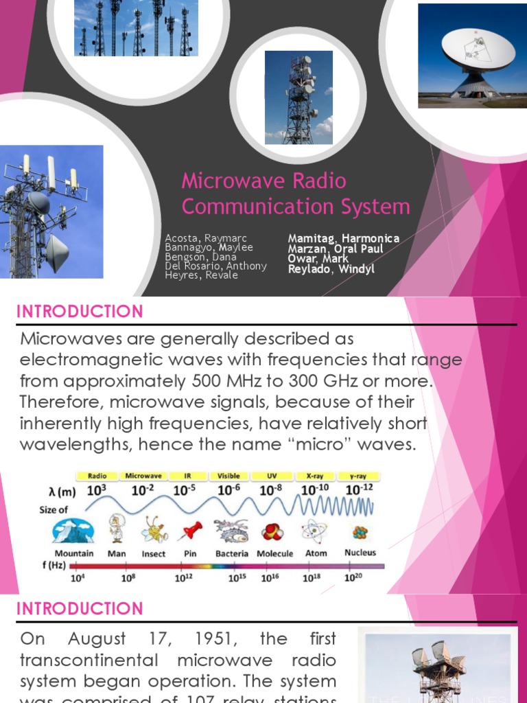 Microwave Radio Communication System: Acosta, Raymarc Bannagyo, Maylee ...