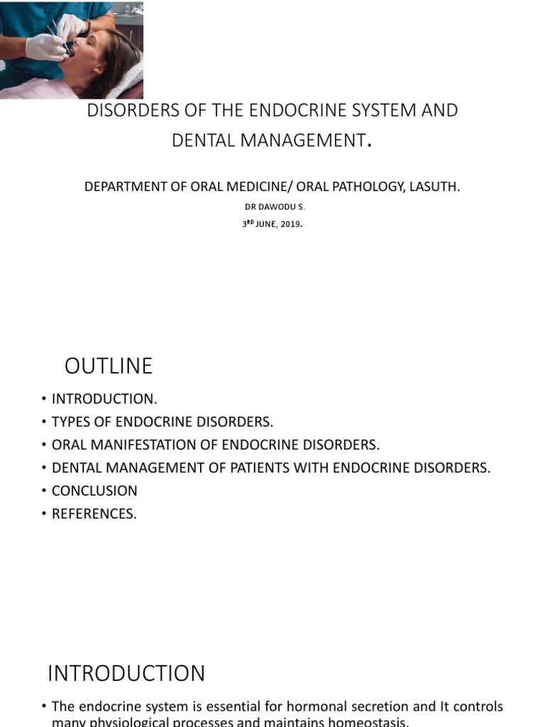 Disorders of The Endocrine System and Dental Management | PDF | Adrenal ...