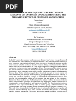 Theoretical Framework | PDF | Customer Satisfaction | Customer