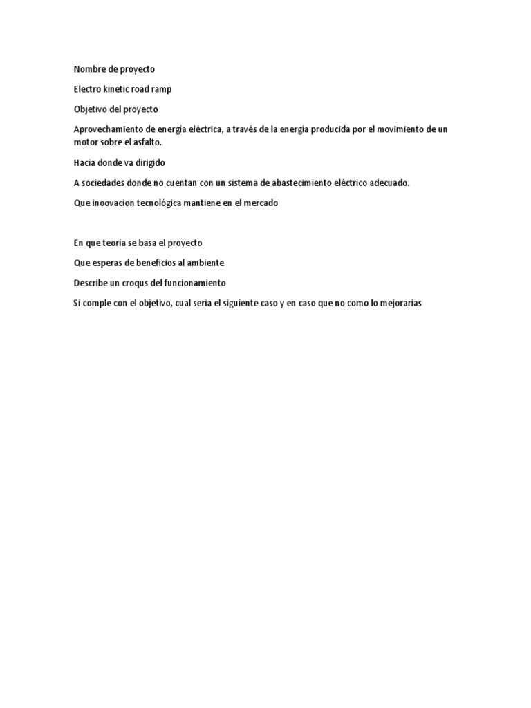 Electro Kinetic Road Ramp | PDF