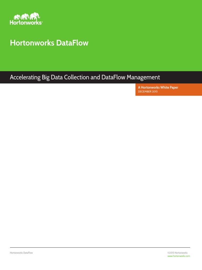 Hortonworks DataFlow White Paper | PDF | Internet Of Things | Big Data
