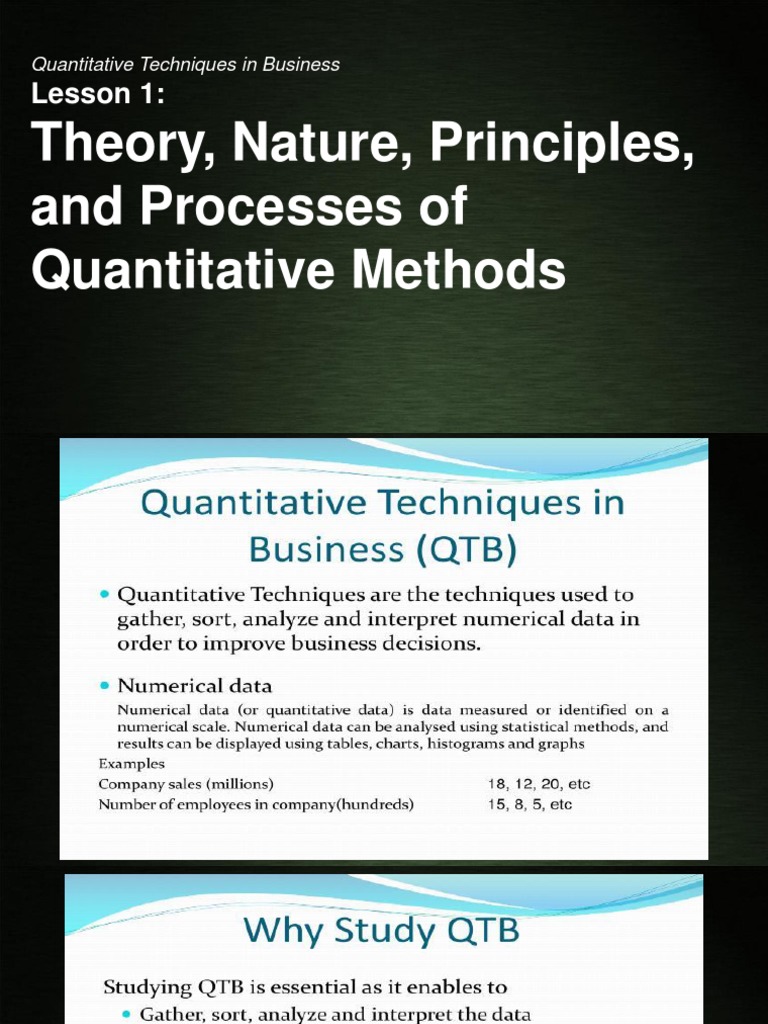 QTB 1 | PDF