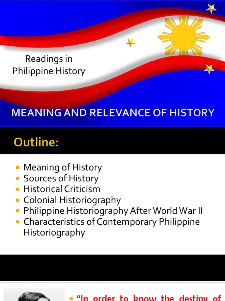 Readings in Philippine History | PDF | Historian | Primary Sources