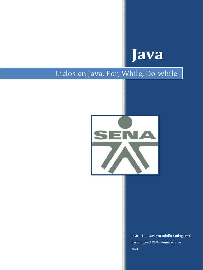 Ciclos y Control de Flujo en Java | PDF | Java (lenguaje de programación) | Áreas de informática
