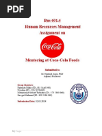 Coca Cola HRM Documentation | PDF | The Coca Cola Company | Strategic ...