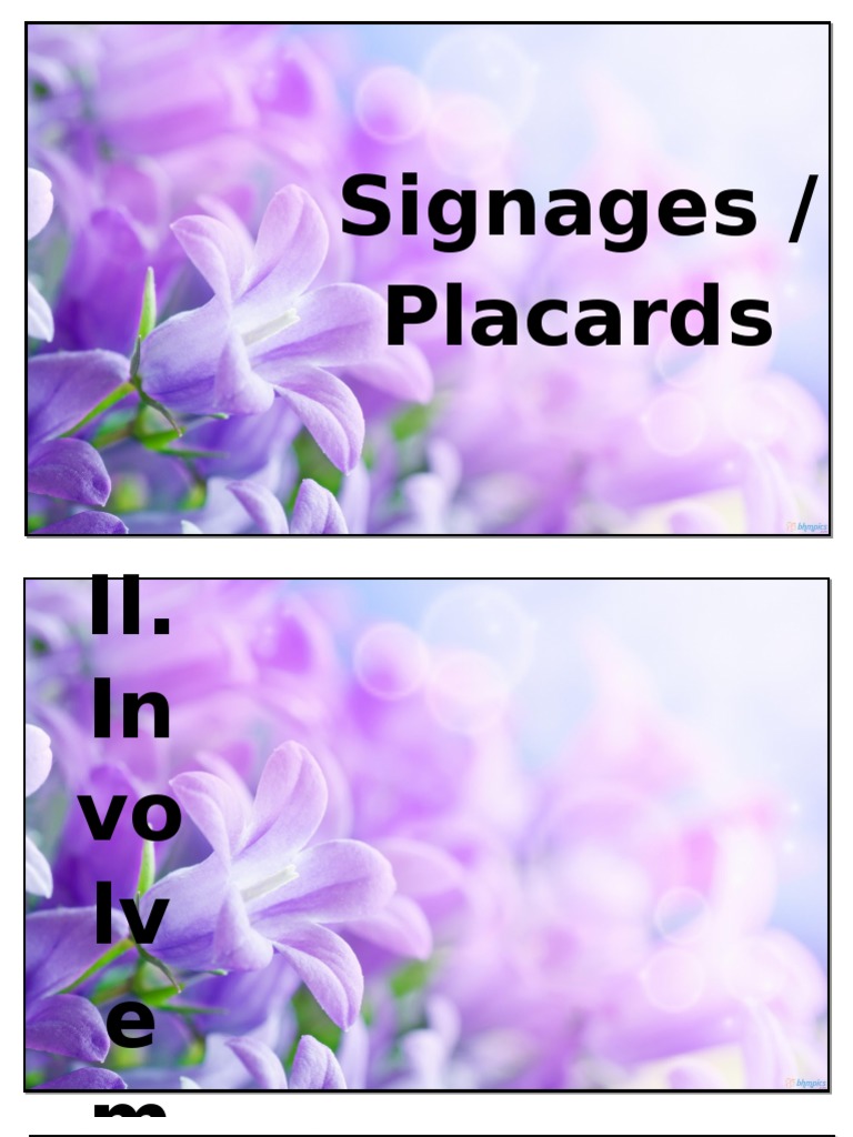 Signages / Placards | PDF | Plants | Horticulture And Gardening