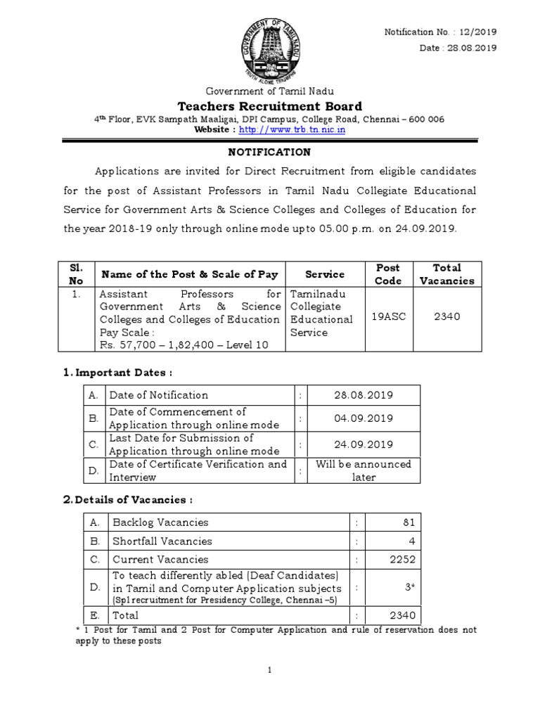 Notification PDF | PDF | Science