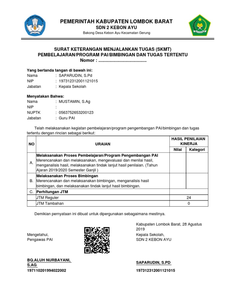 SKMT Mustamin, S.ag | PDF