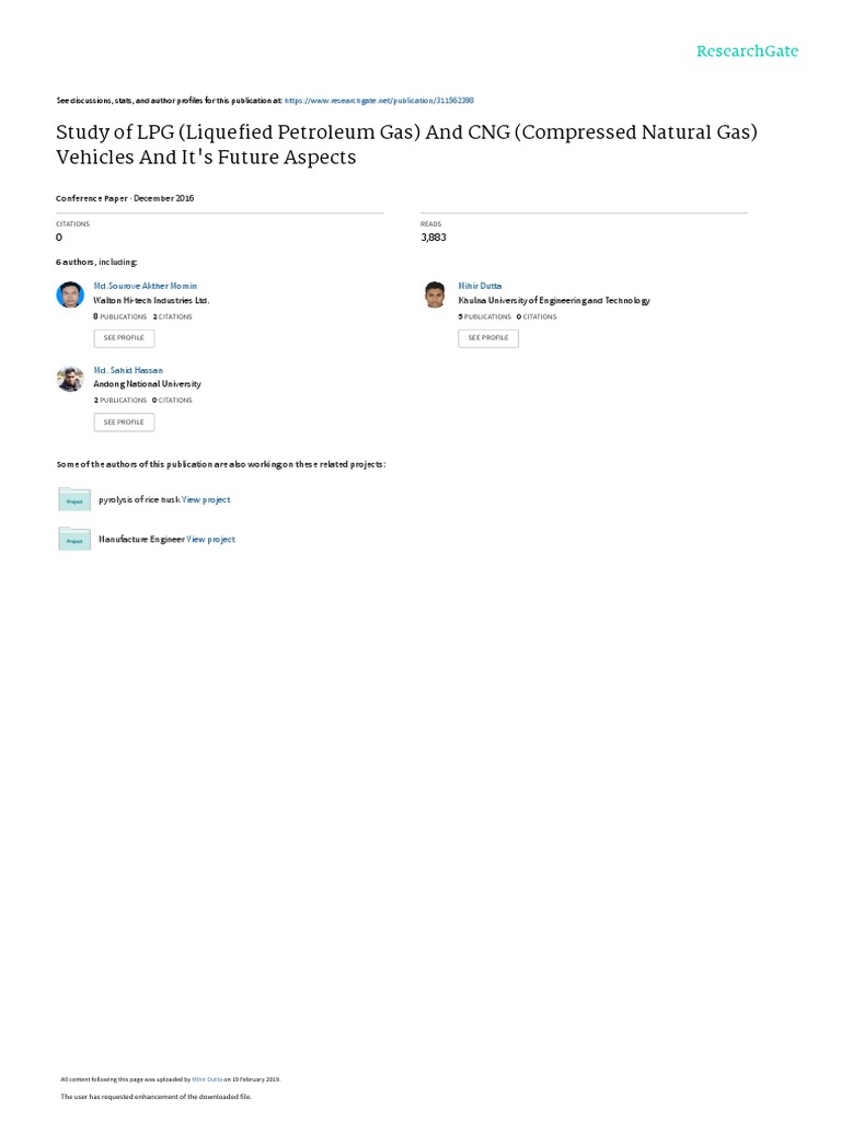 Study of LPG Liquefied Petroleum Gas and CNG Compressed Natural Gas ...