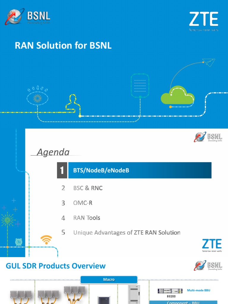Zte Ran Solution For BSNL p8 | PDF | Lte (Telecommunication) | Wireless