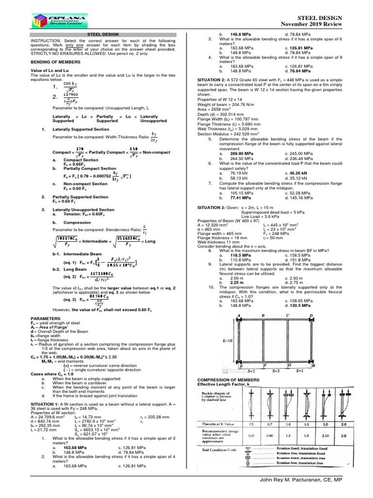Steel In Engineering Pdf Bending Beam Structure