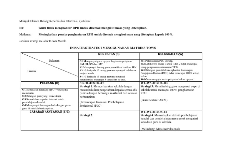 Tows Matriks Perantisan 2 NPQEL | PDF