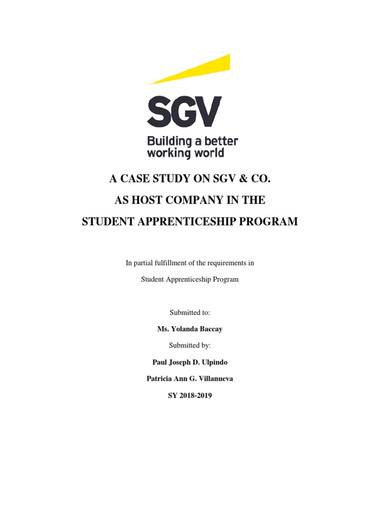 SGV | Download Free PDF | Debits And Credits | Internal Audit