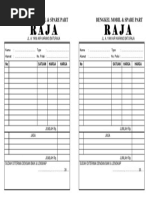 1 Contoh Nota Bengkel Motor | PDF