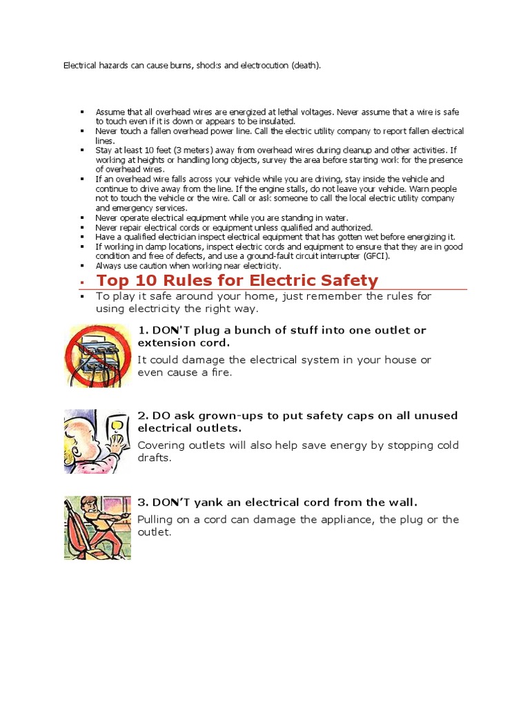 Electrical Safety Data | PDF | Insulator (Electricity) | Personal ...