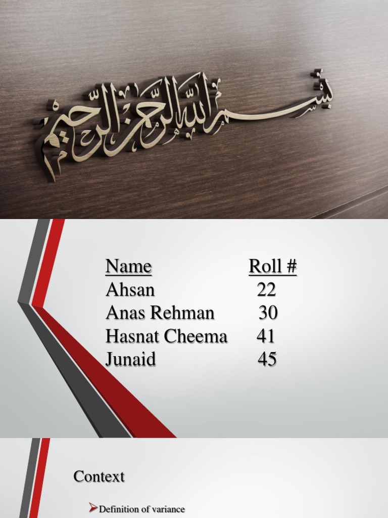 An Analysis of Variance: Formulas, Examples, Properties and ...