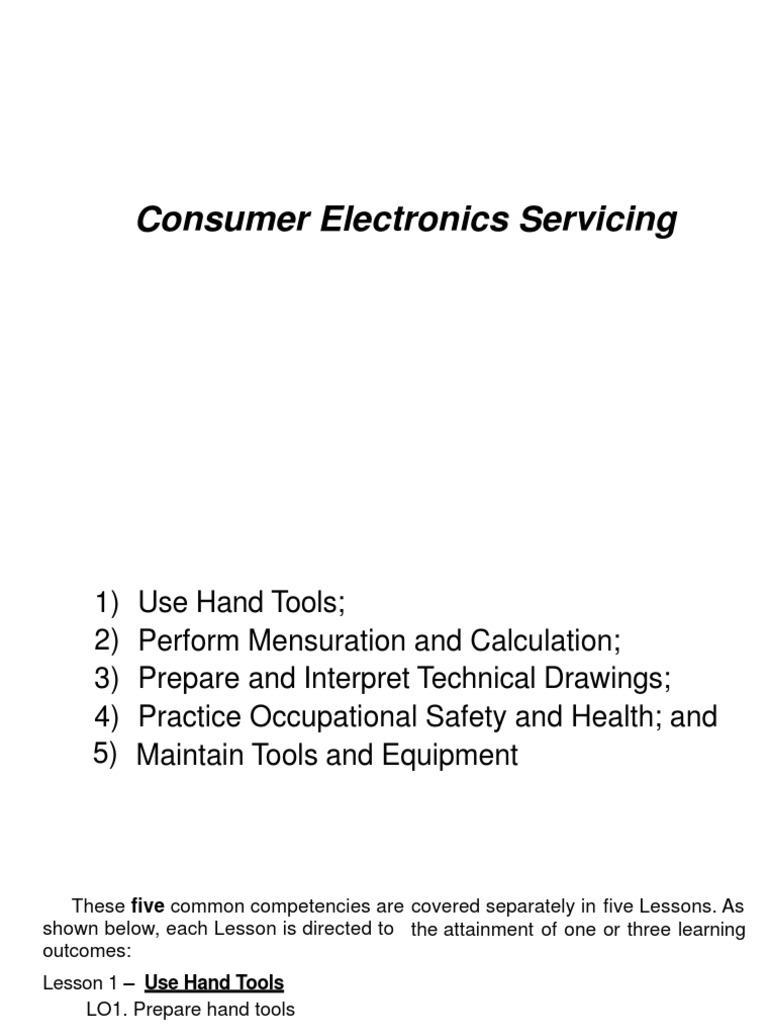 Consumer Electronics Servicing | Download Free PDF | Resistor | Voltage