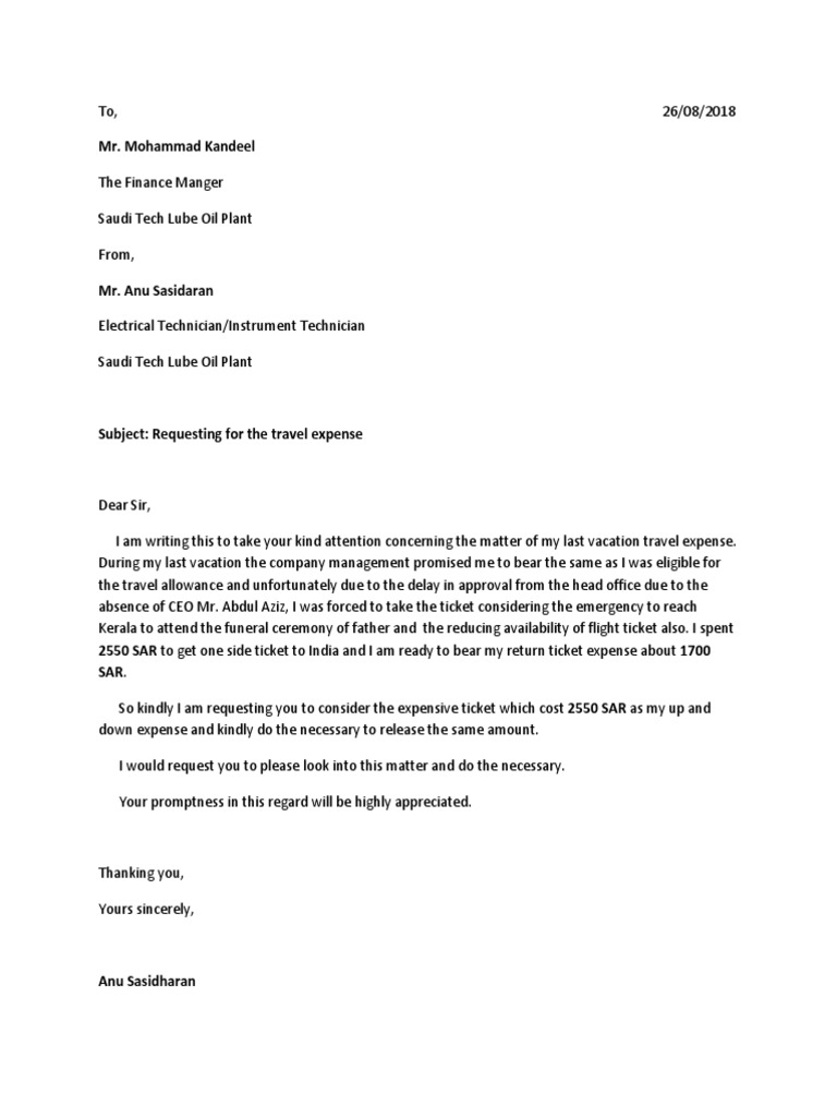 Annual Leave Salary Request | PDF | Finance & Money Management