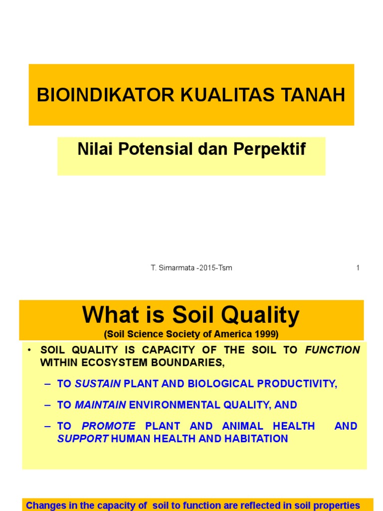 Bioindikator 2015 | PDF | Soil | Ecosystem