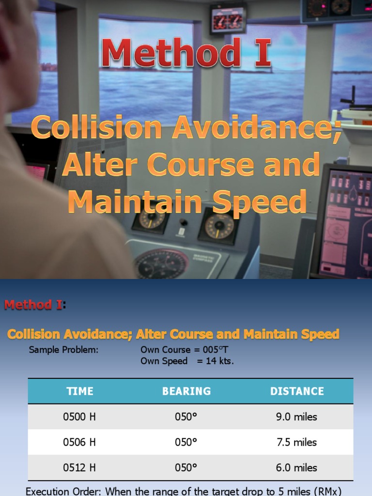 Radar Plotting Collision Avoidance Alte Pdf Teaching Mathematics