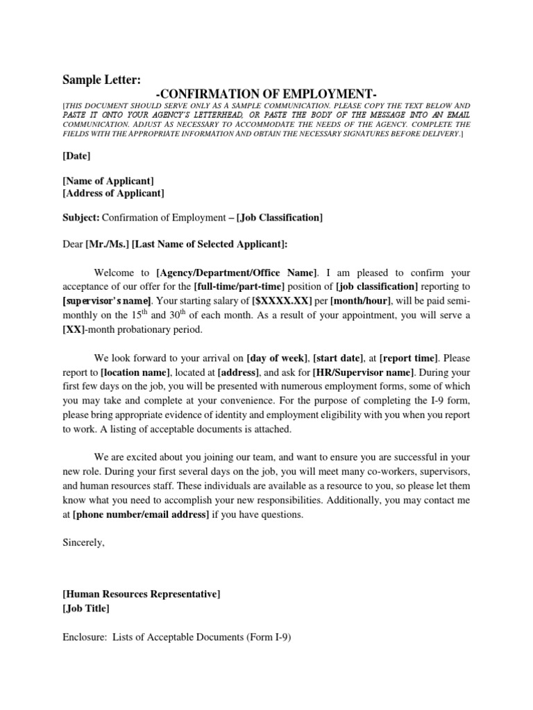 Sample Letter | PDF