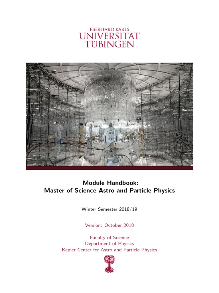 MSc Astro and Particle Physics Module Handbook | PDF | Astrophysics ...