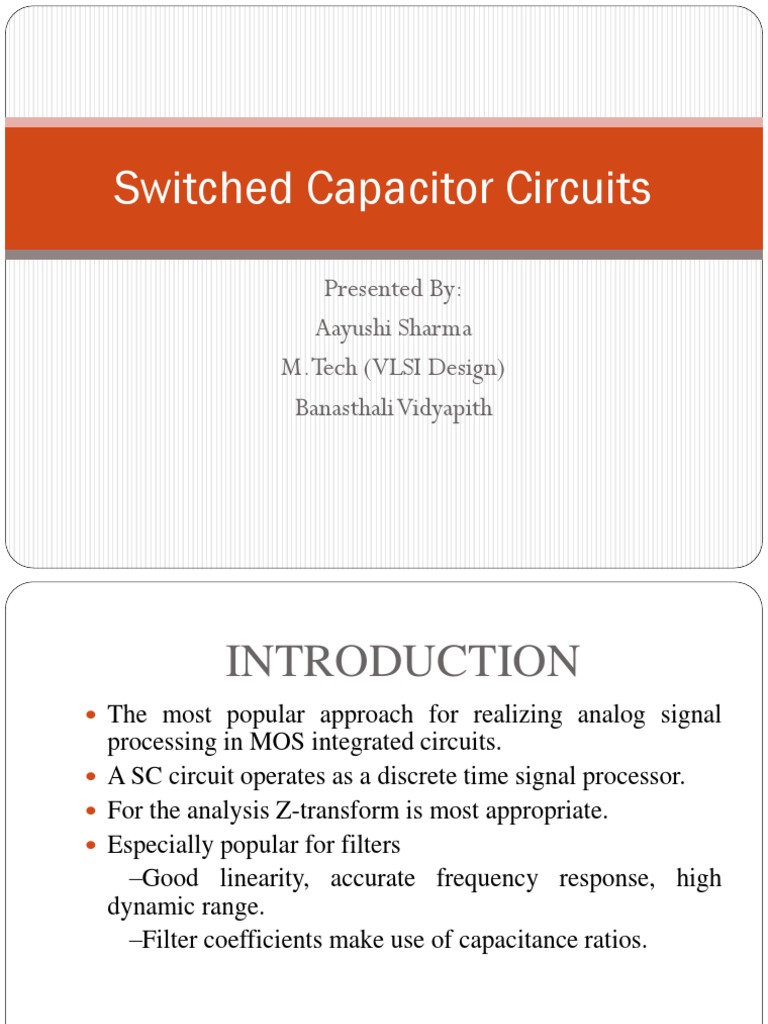 Switched Capacitor Circuit Overview | PDF