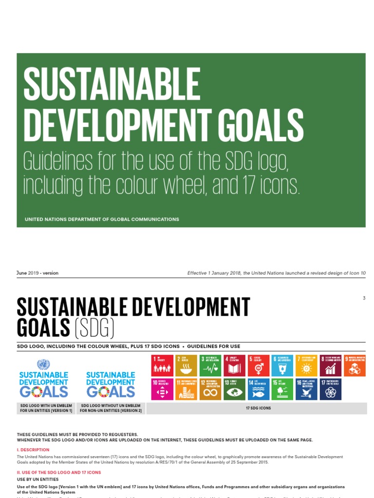 SDG Guidelines January 2019 PDF | PDF | Economies