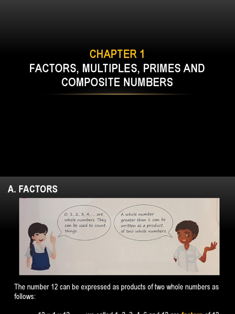 1 Presentation Factors Multiples Primes Composite | PDF