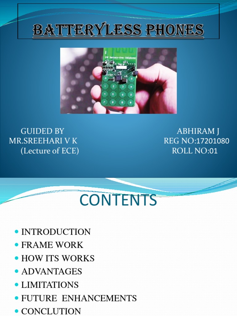 Battery Less Phone | Download Free PDF | Diode | P–N Junction