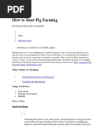 Comprehensive Pig Farming Handbook | PDF | Domestic Pig | Pig