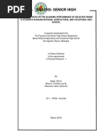 RESEARCH PAPER Chapter 1 Sample | PDF | Teachers | Human Nature