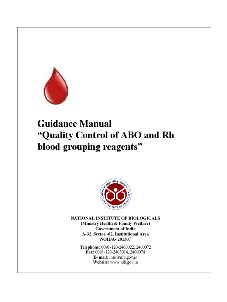 QC ABO RH Blood | PDF | Blood Type | Tissue (Biology)
